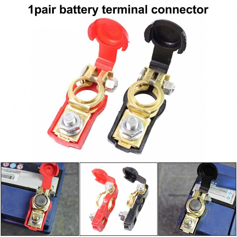 2 Battery Terminal Car Vehicle Quick Connector Cable Clamp Clip Auto ...