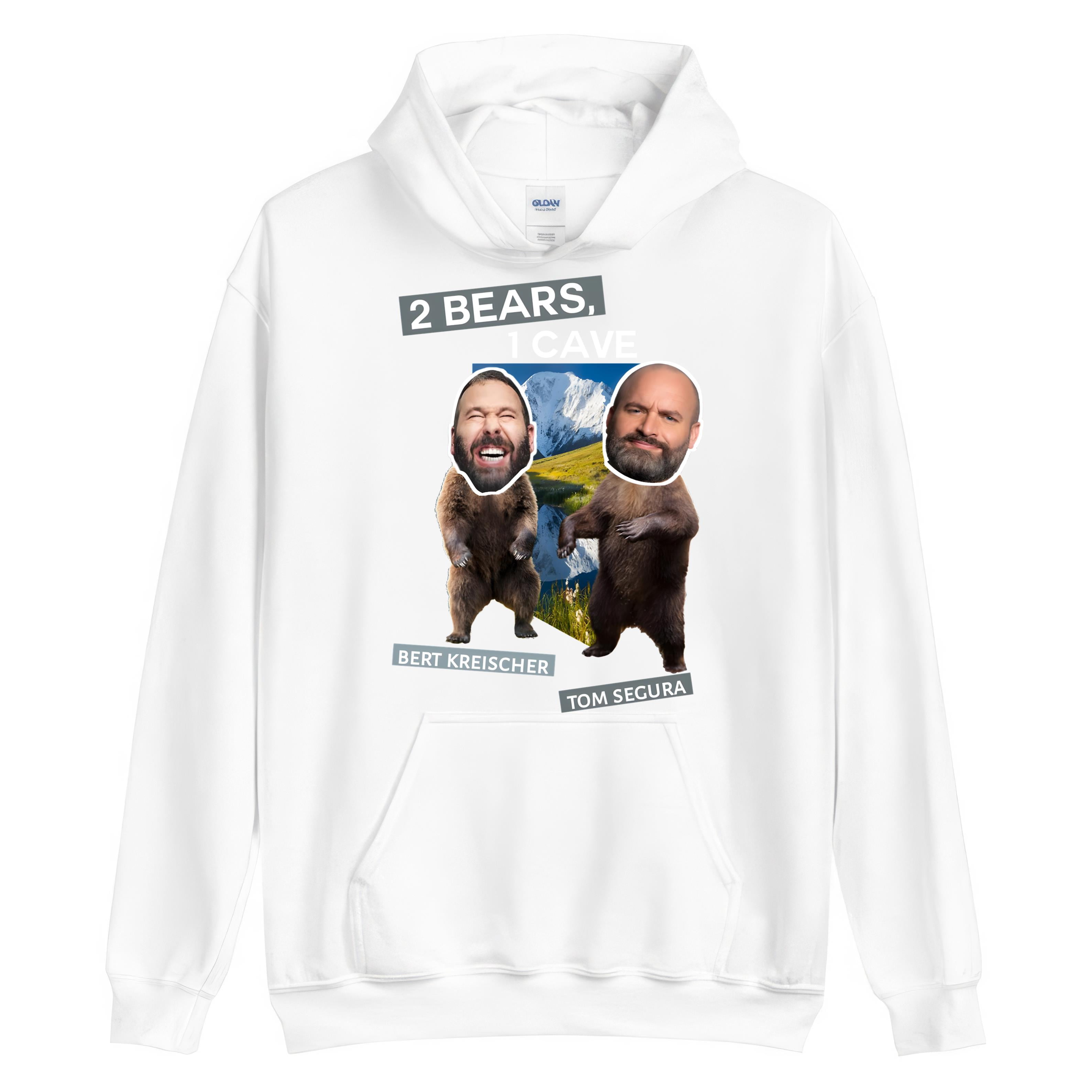 2 Bears 1 Cave T Shirt 2 Bears T Shirt 2 Bears 1 Cave Podcast Tom Segura & Bert Kreischer Joe ...