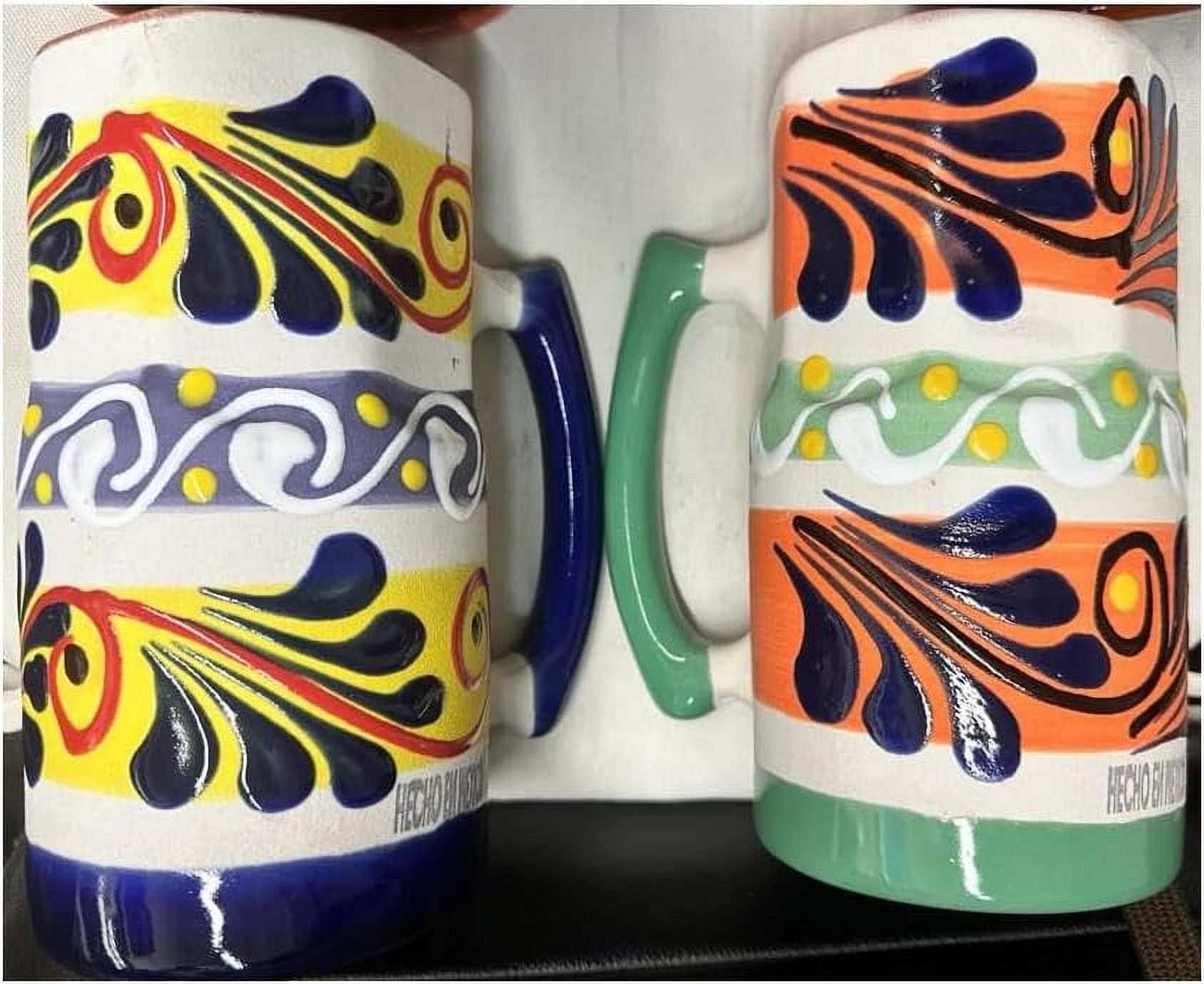 2 Beer Mugs Made in Mexico Super Large Capacity Mexican Jarro de ...