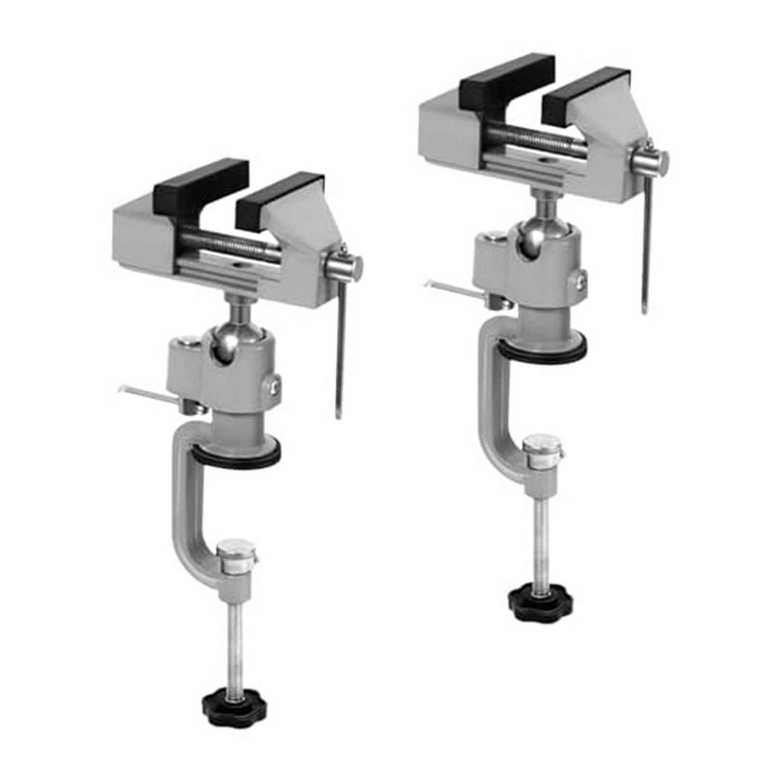 2 Bench Vise Rotate 360°Table Vise Portable Clamp Vise for Crafting ...