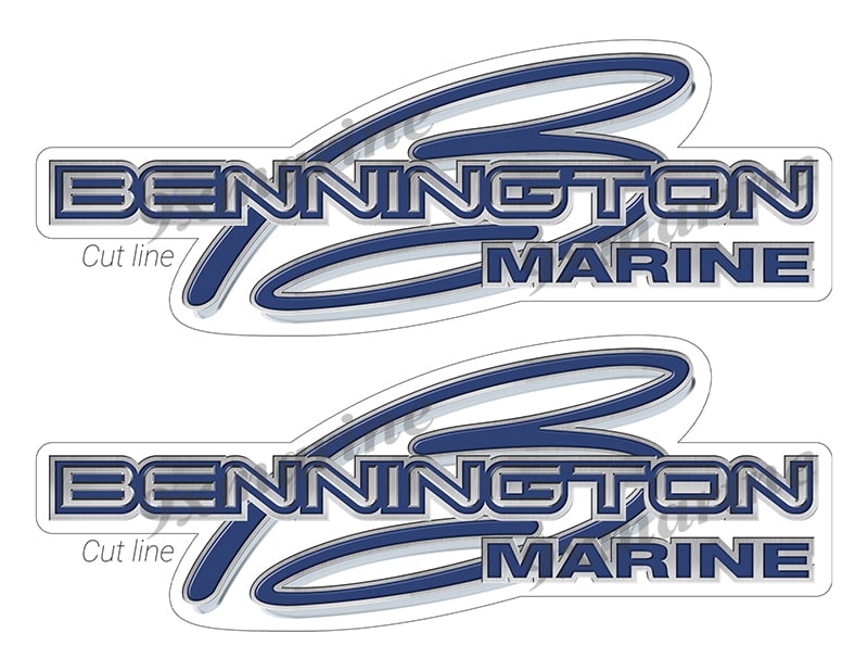 2 Bennington Boat Stickers "3D Vinyl Replica" of original - Walmart.com