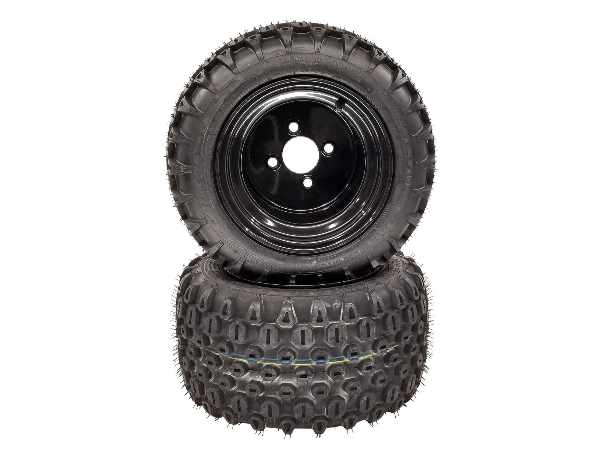 (2) BigDog Wide Stance Wheel & Tire Assemblies 18x10.50-10 Fits Alpha ...