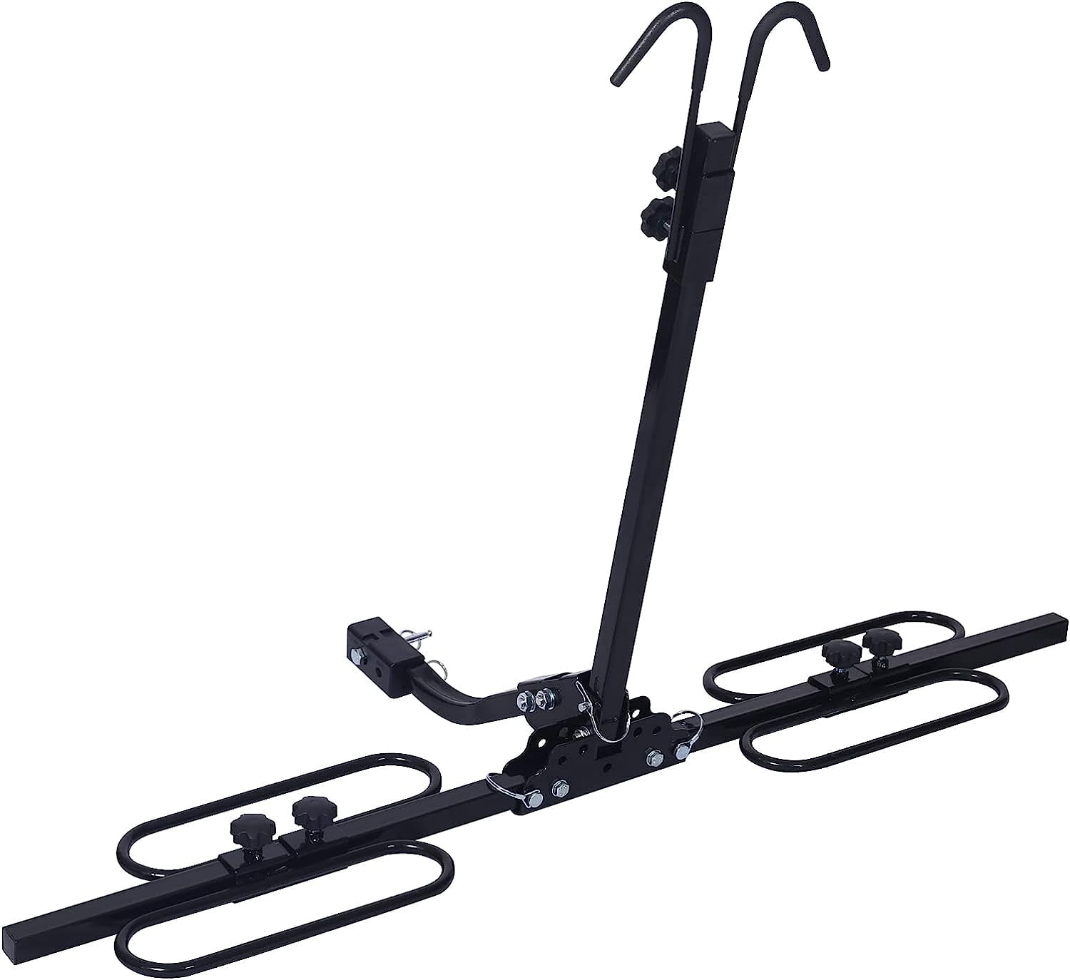 2 Bike Carrier 1.25'' or 2" Hitch Mounted Rack 120LB Max Load Heavy ...