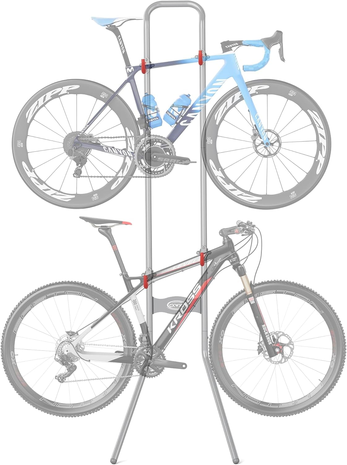 2 Bike Storage Rack (Max. 120LBS) - Gravity Wall Bike Rack - Fully ...
