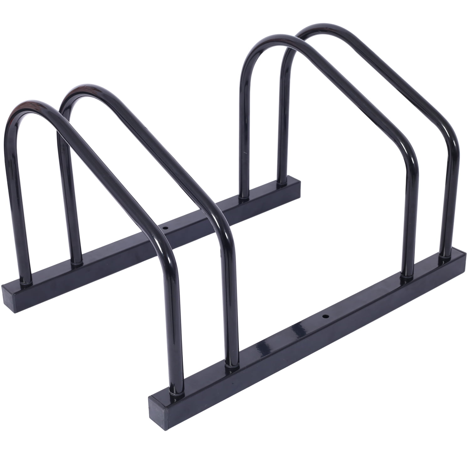 2 Bikes Floor Bike Stand Bike Parking Rack Garage Bike Storage Stand ...