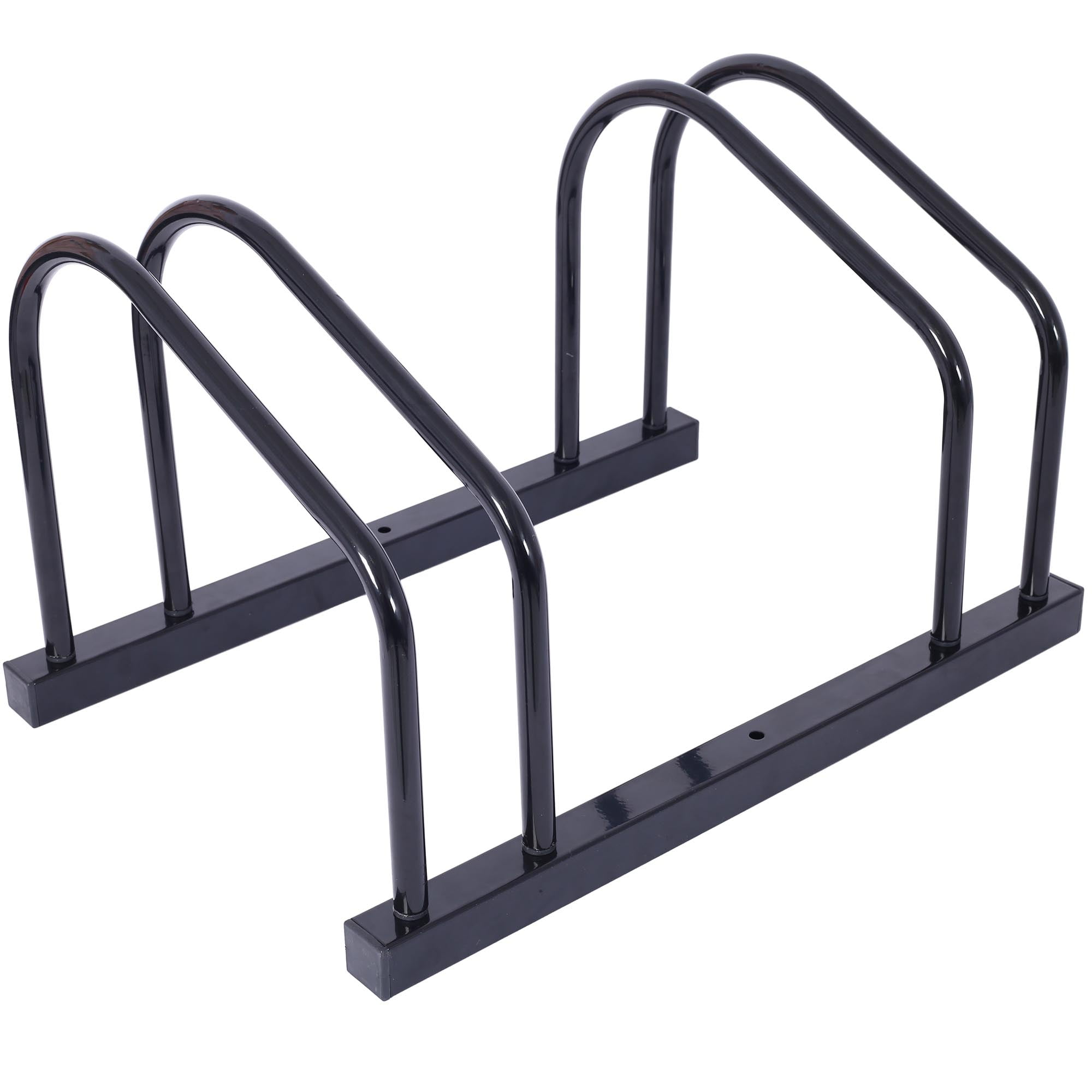 2 Bikes Floor Bike Stand, Bike Parking Rack Garage Bike Storage Stand ...