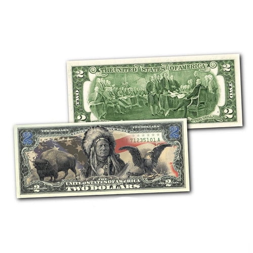 $2 Bill Americana Images of Historical U.S. Currency: Black Eagle ...