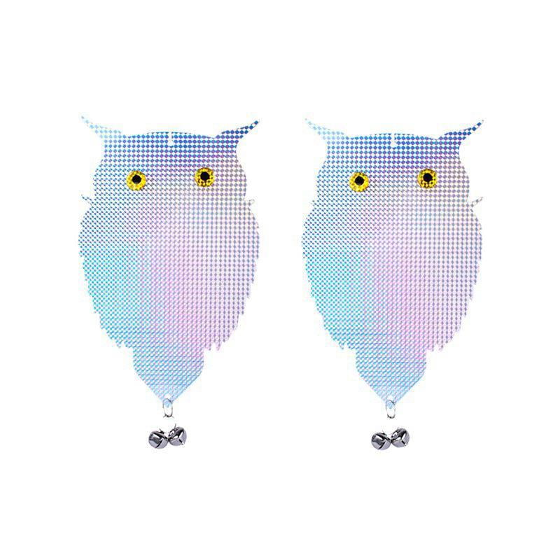 2 Bird Repellent Pigeon Repeller Owl Shape Luminous Reflective, Set of ...