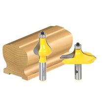 Magnate 128 Straight 1 Flute Carbide Tipped Router Bit — 1/2" Cutting ...