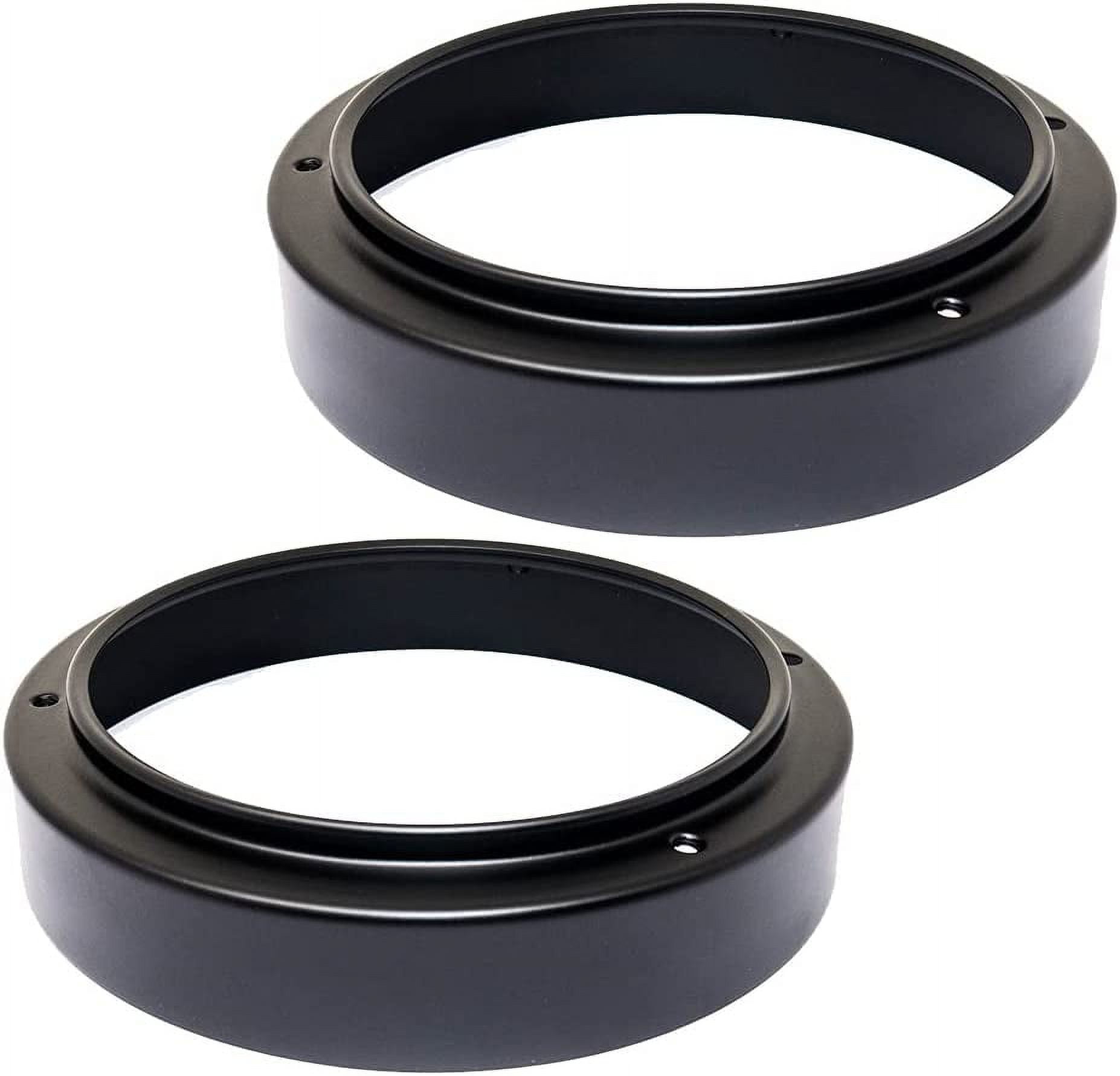 2 Black Bezel Rings for All Military Headlights - Walmart.com