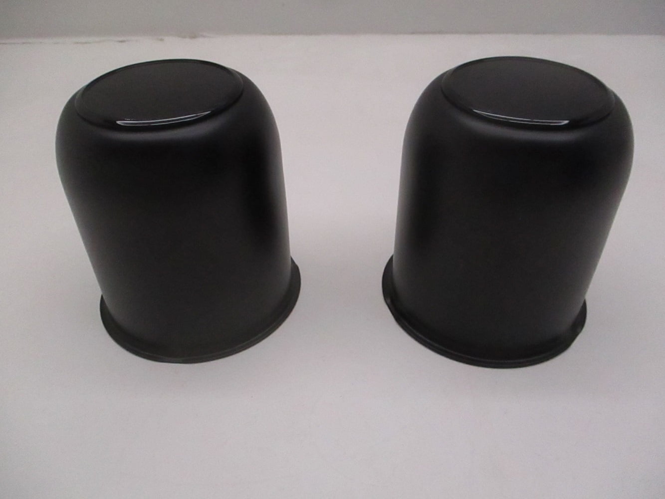 2- Black Metal Trailer Wheel Center Hub Cap Covers / 3.18 Bore ...