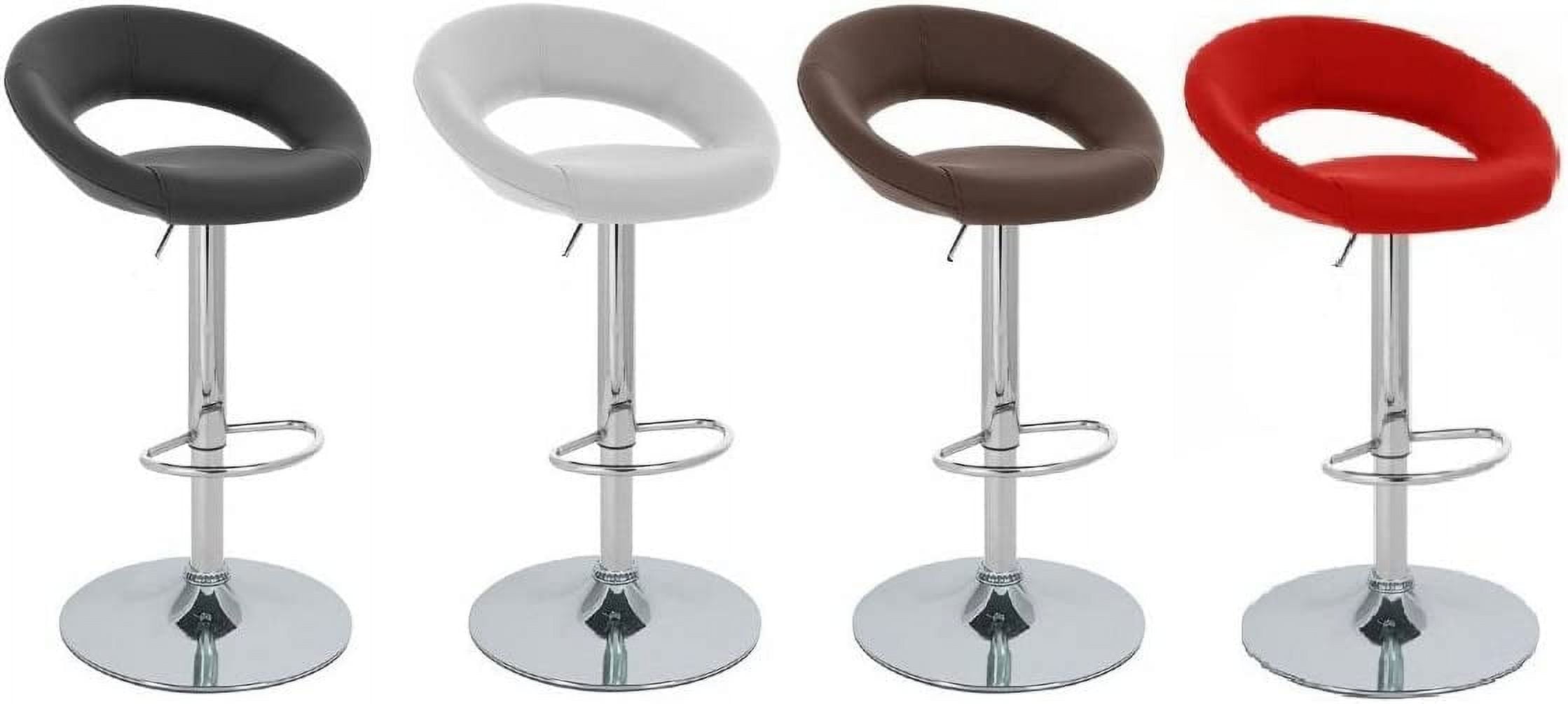 2 Black Modern Adjustable Counter Swivel Pub Bar Stools/Barstools ...