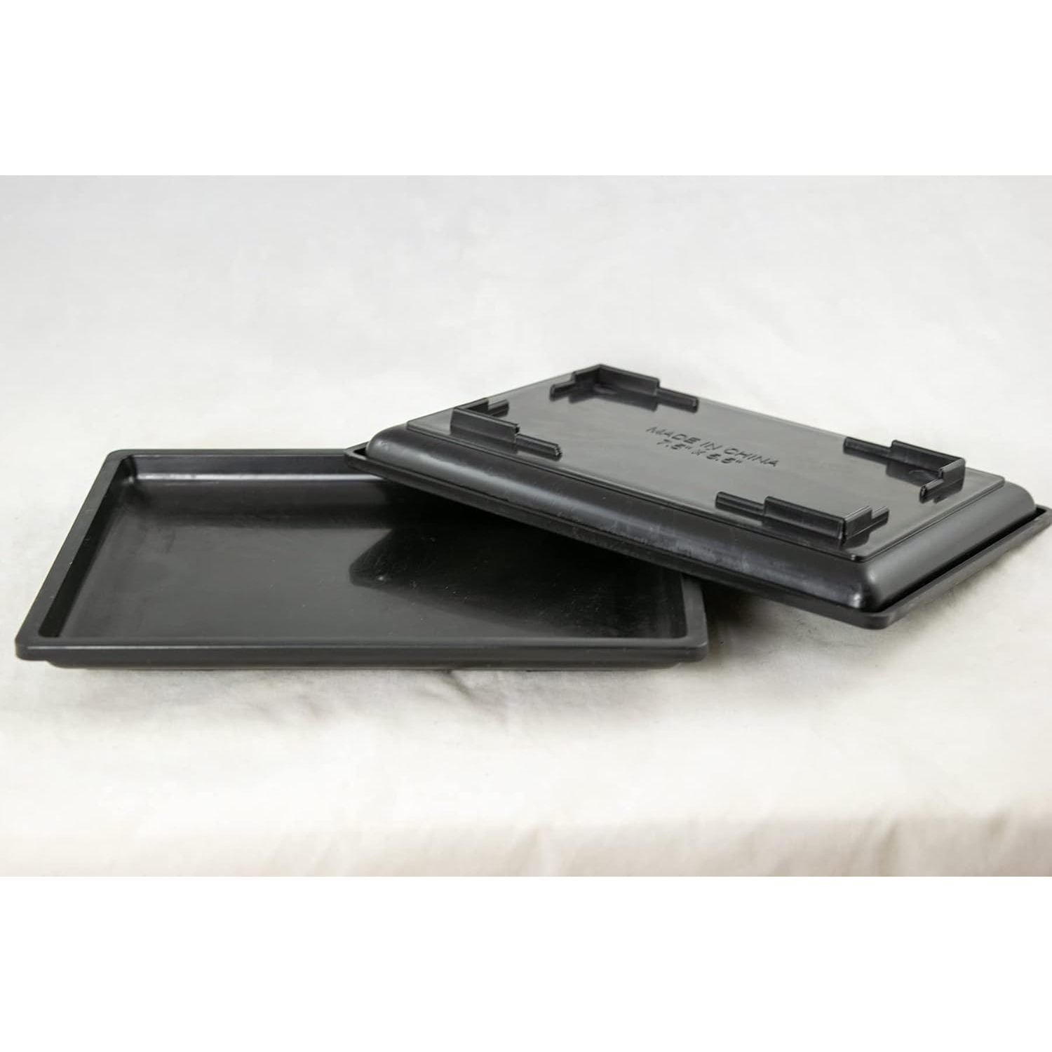 2 Black Plastic Humidity/Drip Tray for Bonsai Tree and House Indoor ...