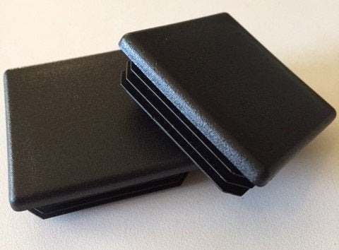 2" Black Plastic Plugs for Square Tubing by Caplugs Package of 2 ...