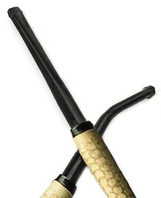 2 Black Straight Slim Bit Replacement Stem Missouri Meerschaum Corn Cob ...