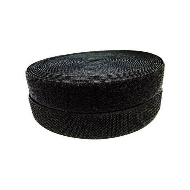2" Black YKK Hook & Loop Sew on 10 Yards on Each Type - Walmart.com