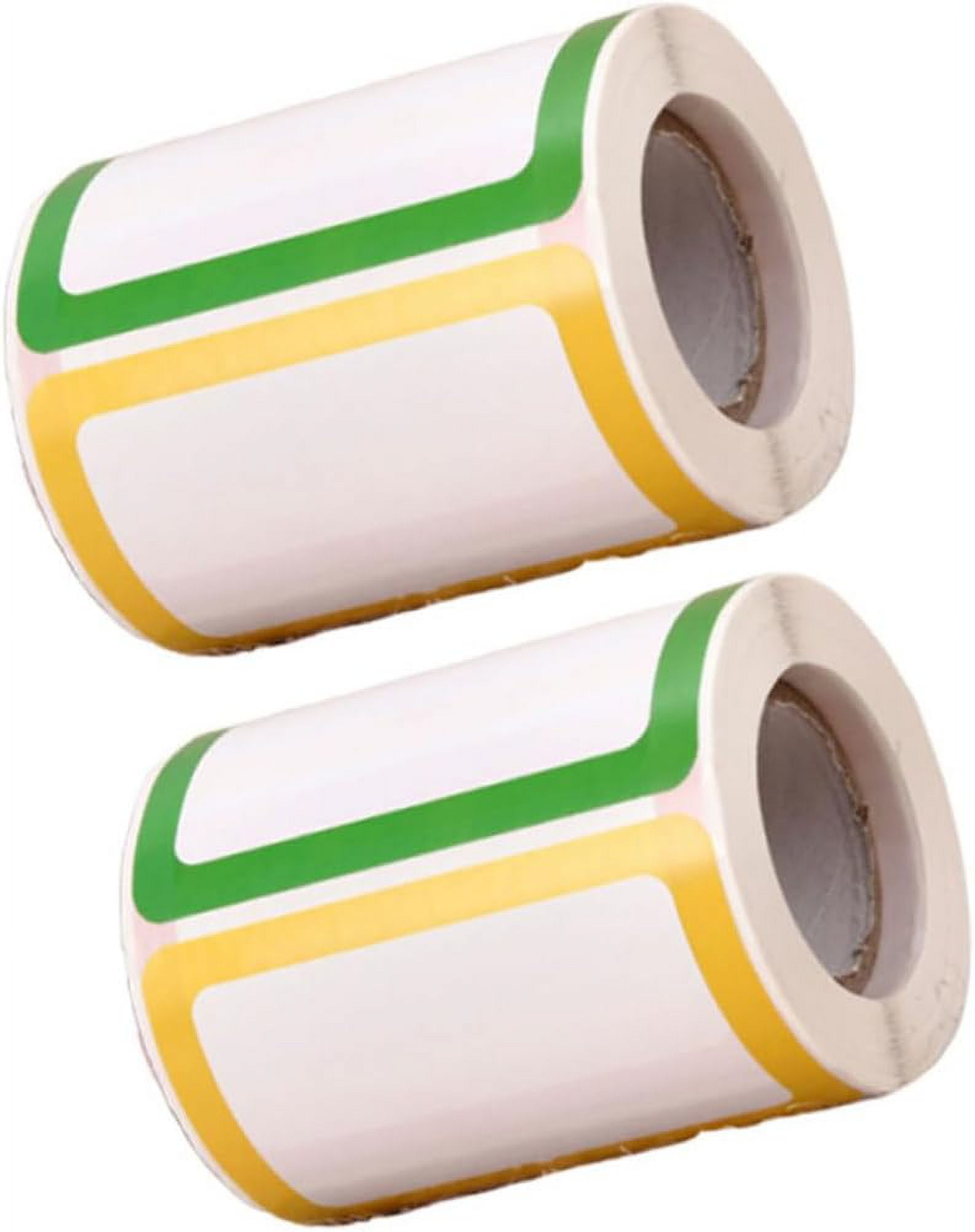 2 Blank Christmas Stickers Border Name Sticker Adhesive nametags ...