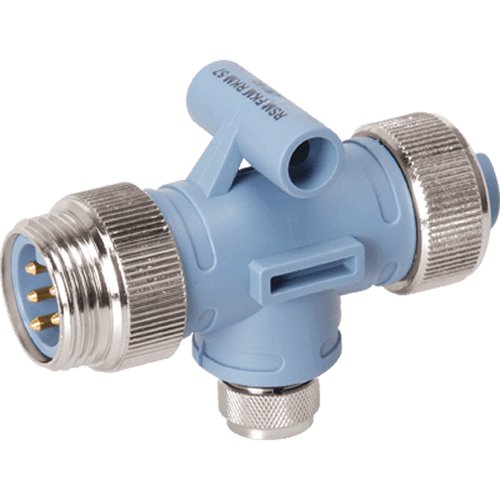 2" Blue Maretron Mini Male Micro Female Mini Female Tee - Walmart.com