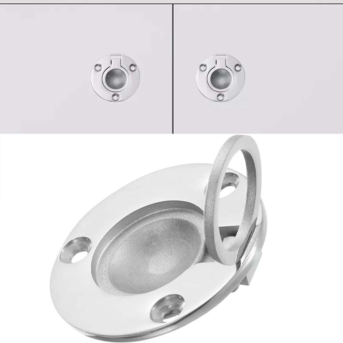 2" Boat Marine Grade Stainless Steel 316 Flush Pull Handles Cabinet ...