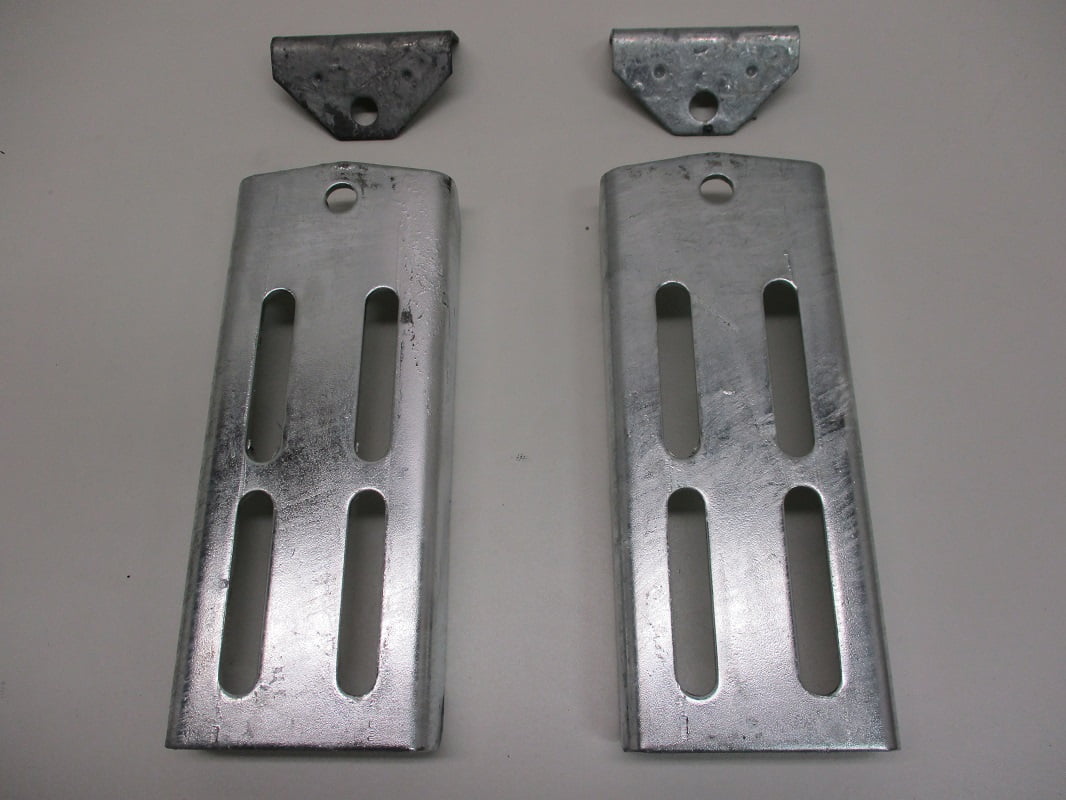 (2) Boat Pontoon Trailer 9.75" Bolster Bunk Board Adjustable Swivel ...