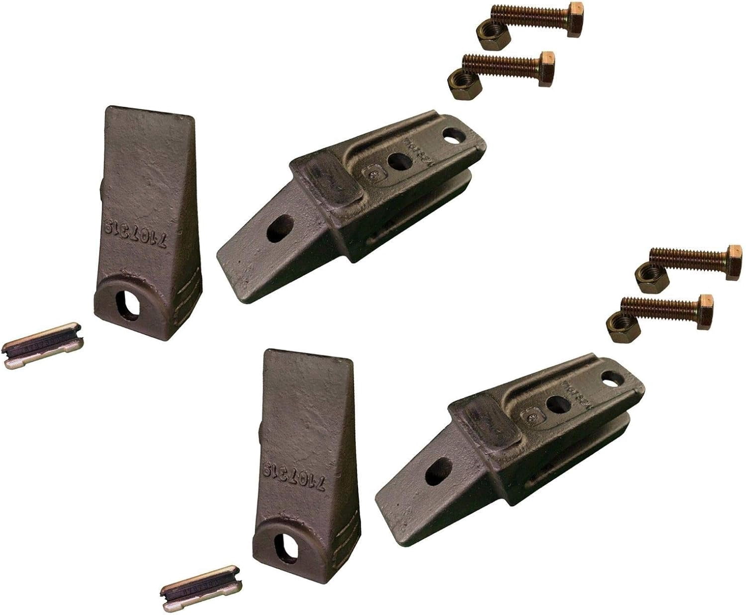 2 - Bobcat Style Mini Excavator Bolt On Bucket Shanks 7107324, Bucket ...