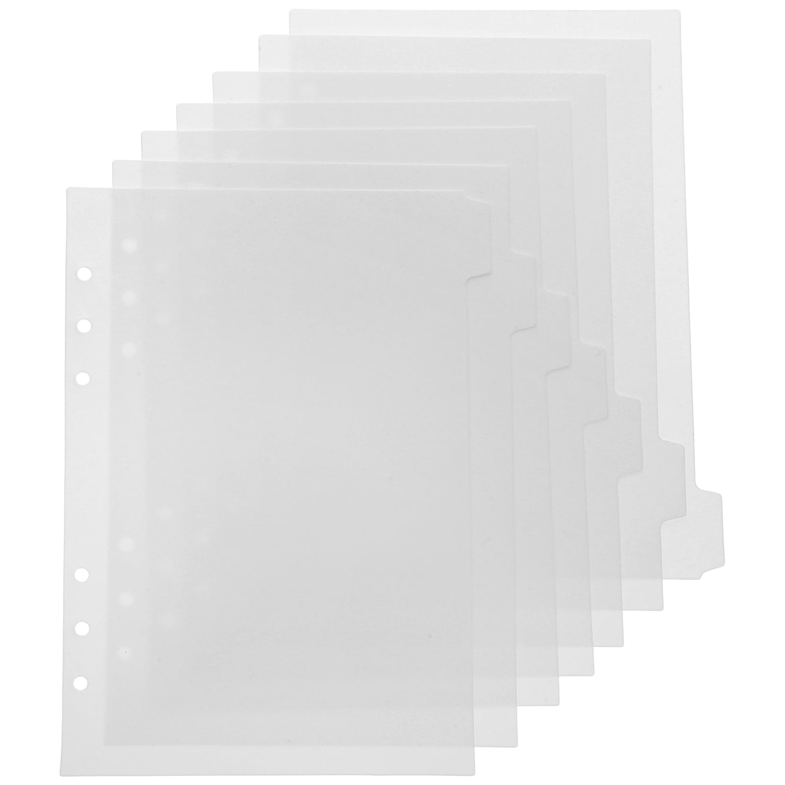 White Adhesive Sticker Set for Books and Folders Creative Separator ...