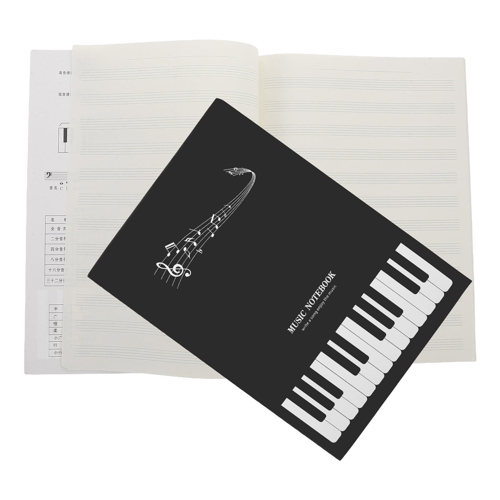 2 Books Blank Sheet Music Notebook For Musicians Sheet Music Book Music ...