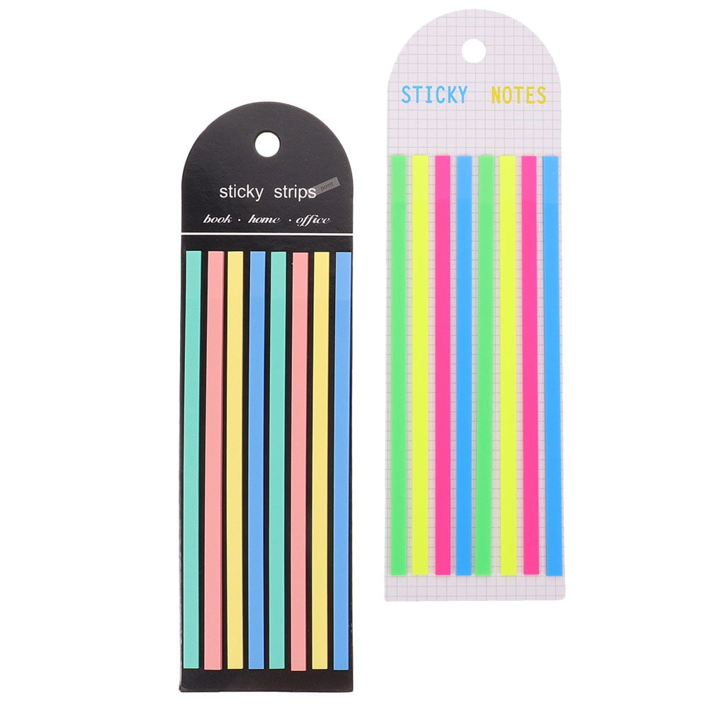 Nestingho Sticky Page Markers Fluorescent Colors Rectangular 2Pcs 5 ...
