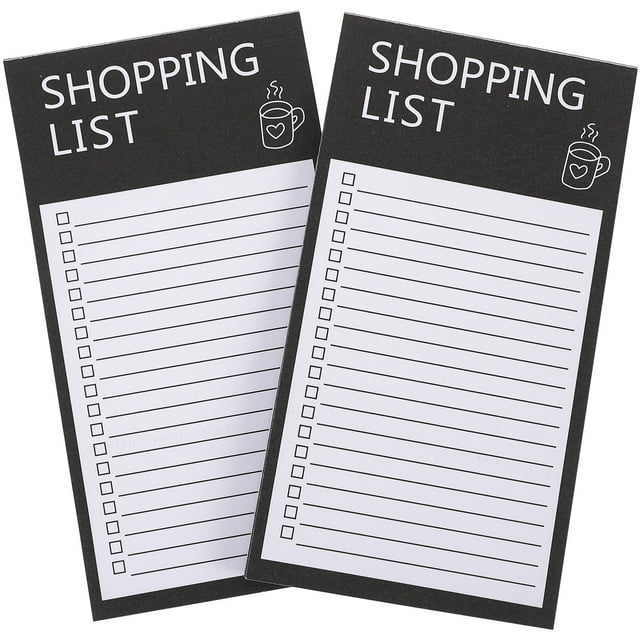 2 Books of Shopping List Pad Grocery List Notepad Shopping Magnetic ...