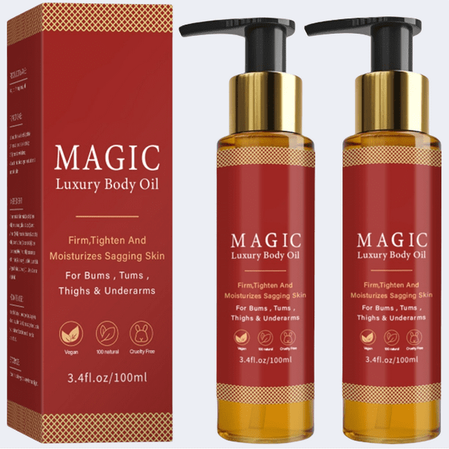 2 Bottle M-agic Bes'que Body Fi-rming Oil – Full Body Use, Hydr-ating ...