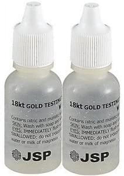 2 Bottles 18K Gold Metal Test Acid Karat Testing Liquid Solution ...