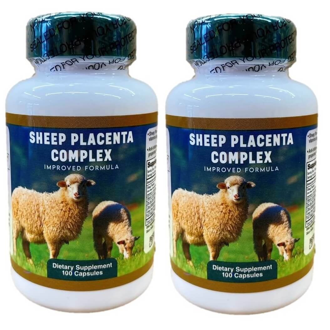 2 Bottles Nu-Health Sheep Placenta Complex (100 Capsules) - Walmart.com