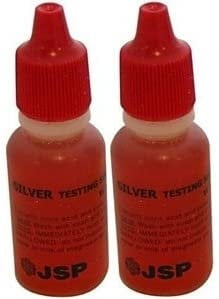 2 Bottles Silver Test Acid Testing Sterling Jewelry Solution Liquid ...