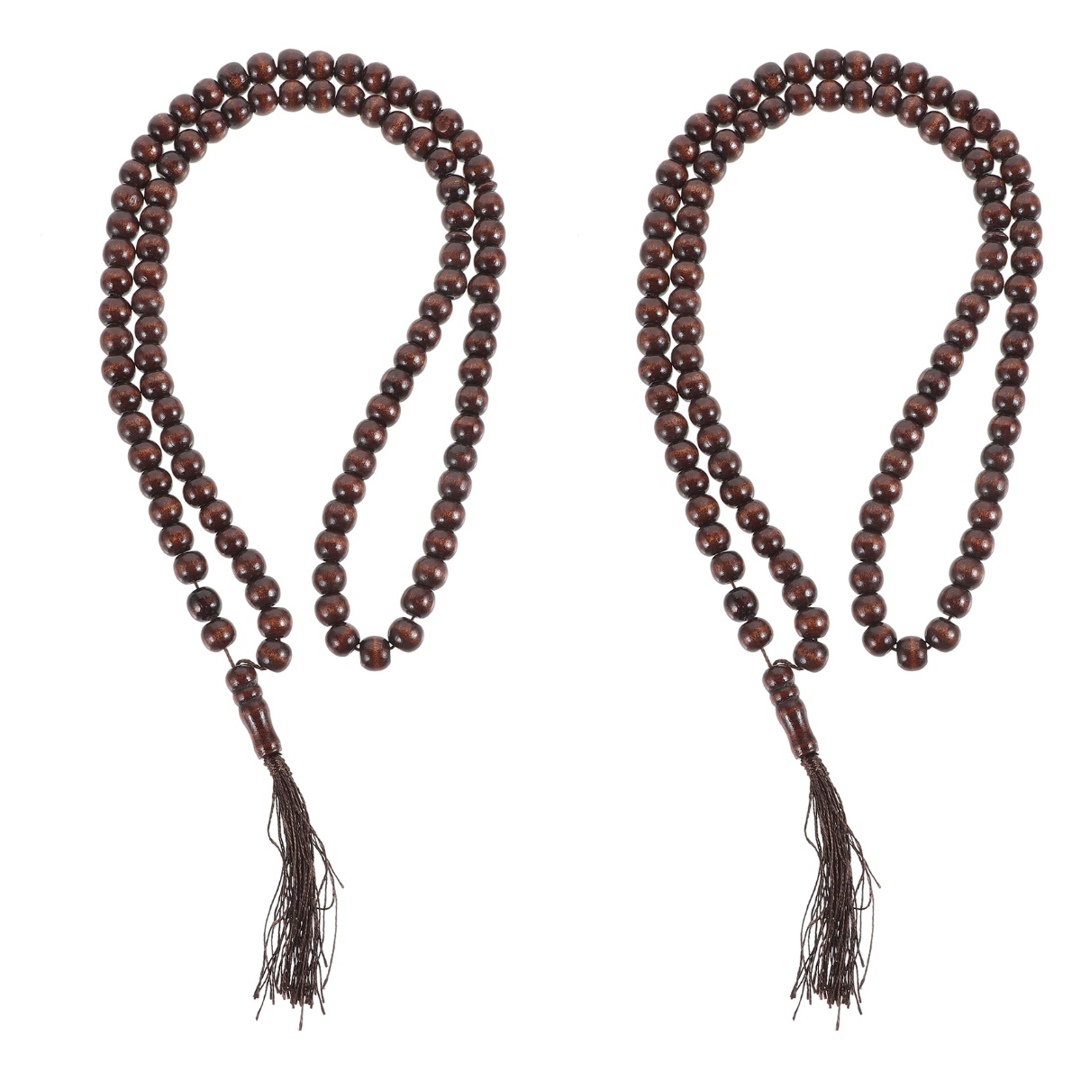 2 Bouquets Hand Holding Rosary Wooden Decor Chains Exquisite Praying ...