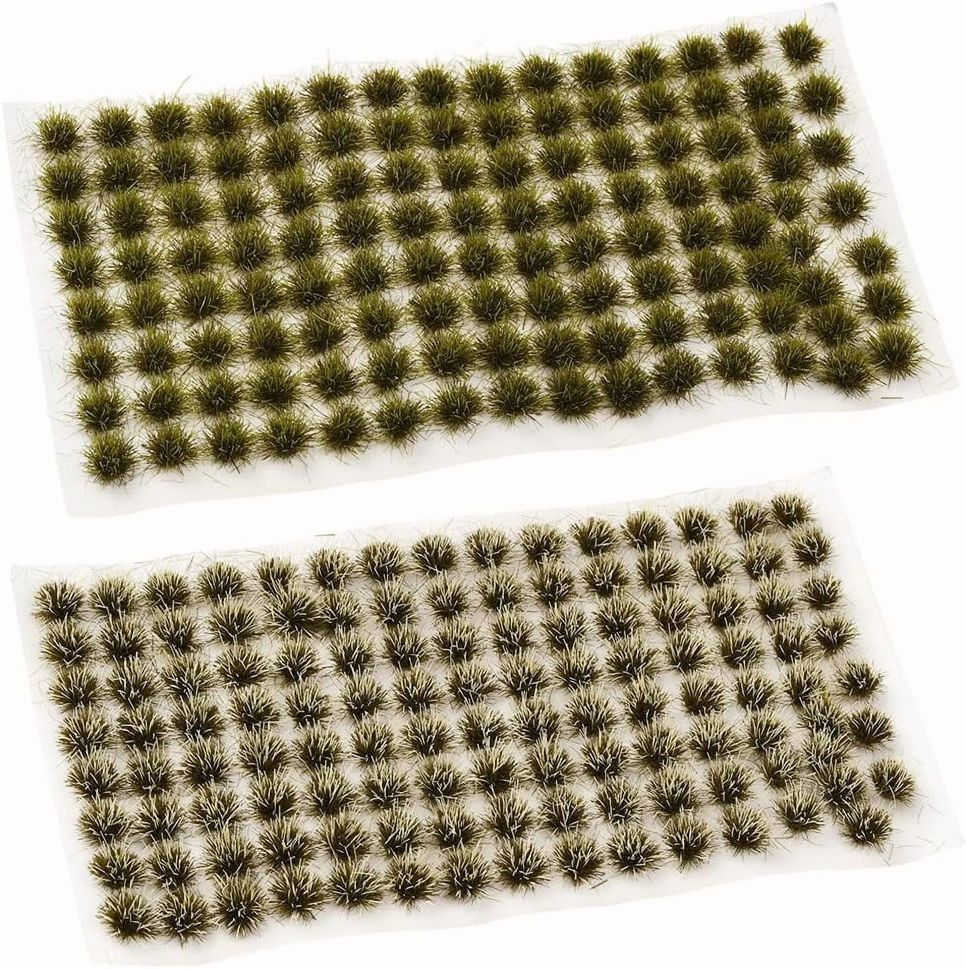 2 Box 208Pcs Model Train Scenery Grass Miniature Plastic Tufts Static ...