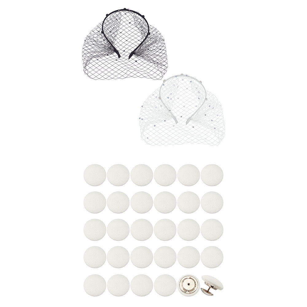 2 Box 32 Sets 0.67Inch Baseball Cap Button Top Replacement Hats Buttons ...