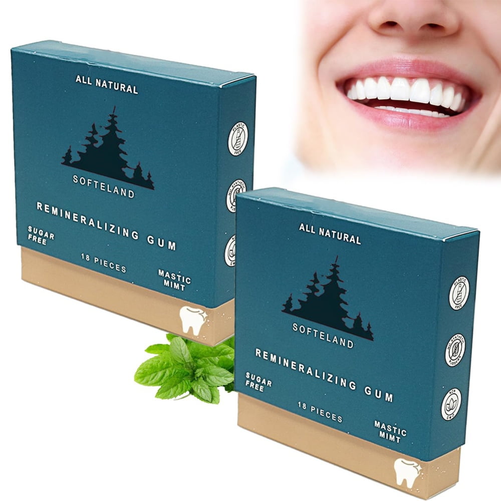 2 Box/36 Pcs Remineralizing Chewing Gum, Organic Mastic Mint Miracle ...