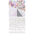 2 Box 50 Pcs Acrylic Cloud Beads UV Plating Beads 3D Weather Cloud ...