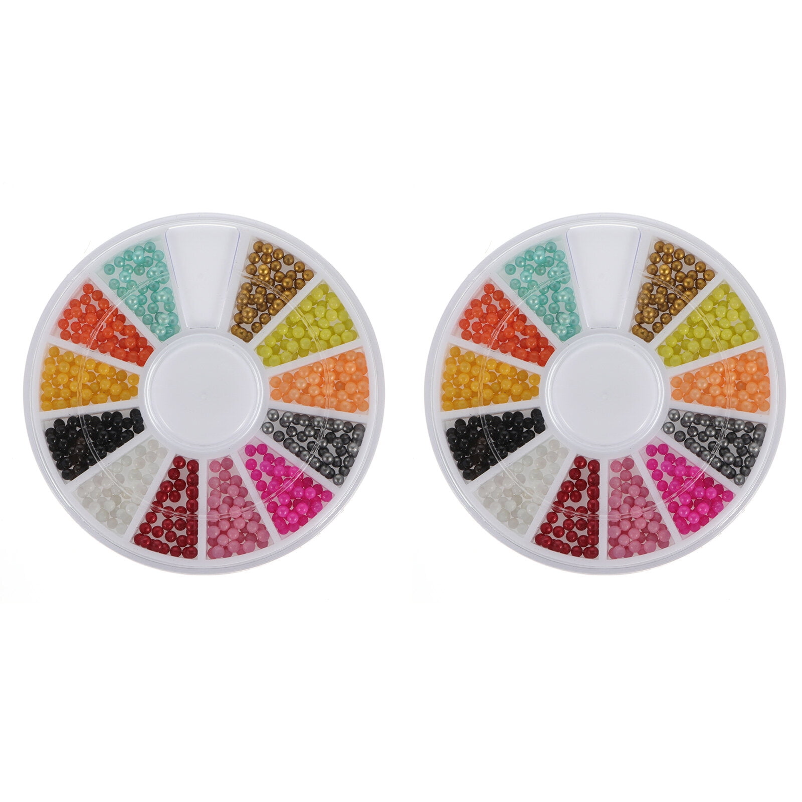 2 Box Creative Caviar Beads for Nail Art DIY Decor Multi Size Plastic ...