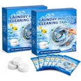 2 Box Washing Machine Cleaner Tablets for Front Load, Top Load Washers ...