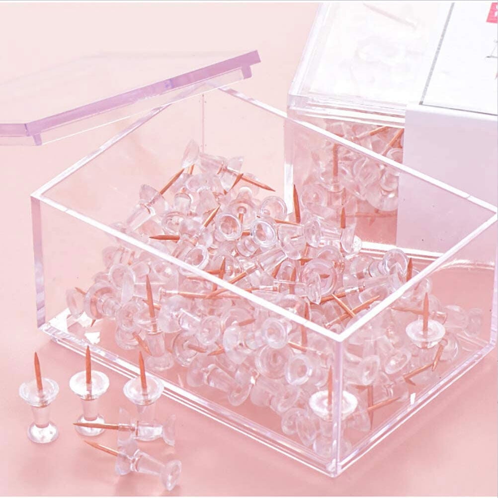 UPOUART Round Head Pushpins Golden 2 Boxes 0.75x0.12x0.12in - Walmart.com