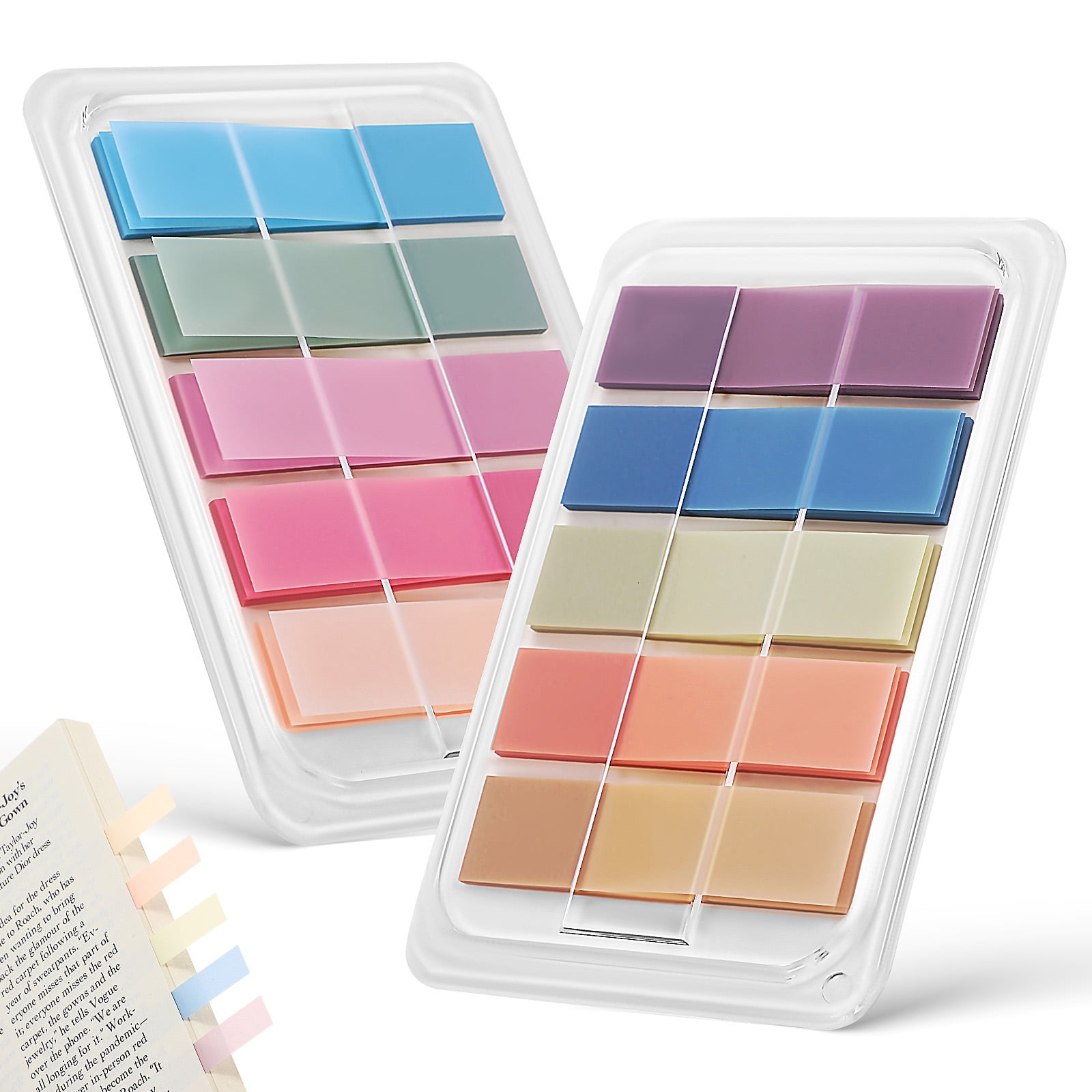 2 Boxes Annotation Tabs Reading Strips Bookmarks - Walmart.com