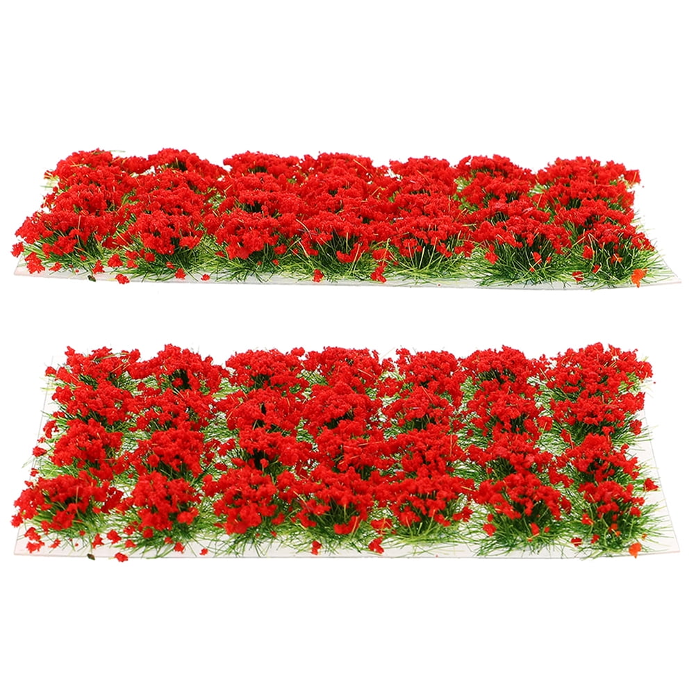 2 Boxes Artificial Grass Clusters Gaming Scenery Tuft Fake Plants ...