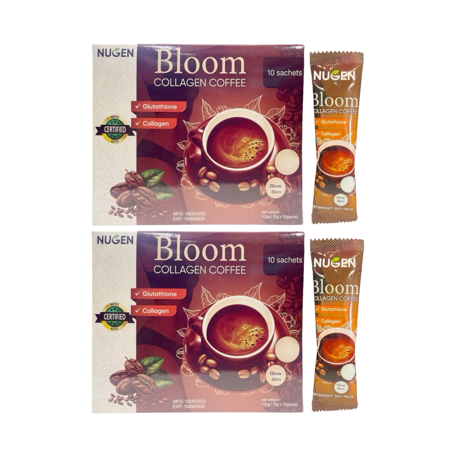 2 Boxes Bloom Collagen Coffee by Nugen - Walmart.com