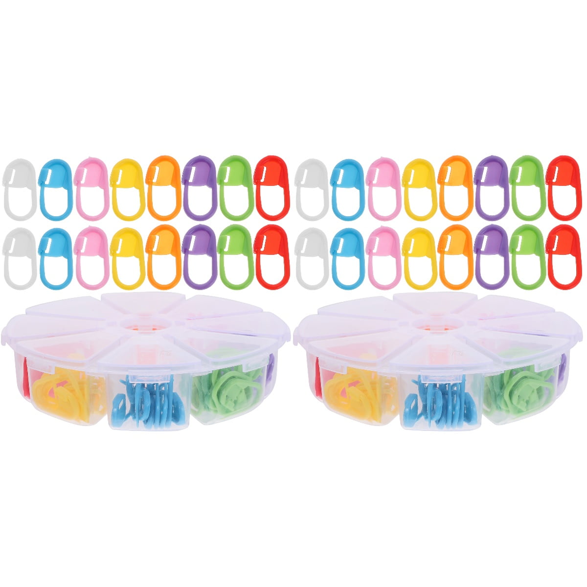 2 Boxes Color Marking Button Boxed Knitting Tools Scarf Gg Stitch ...