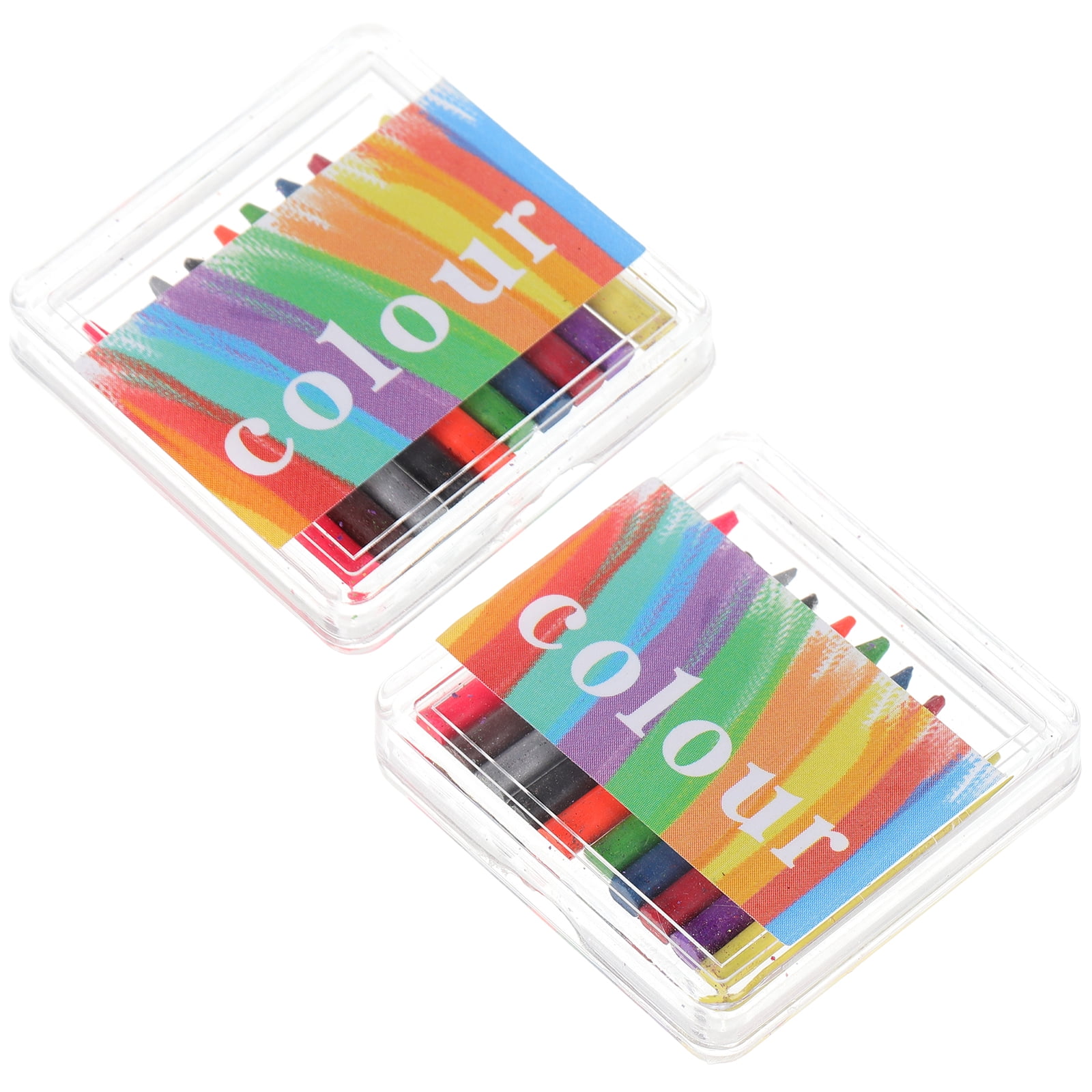 2 Boxes Colorful Crayon Crayons Model Doll House Writable Mini ...