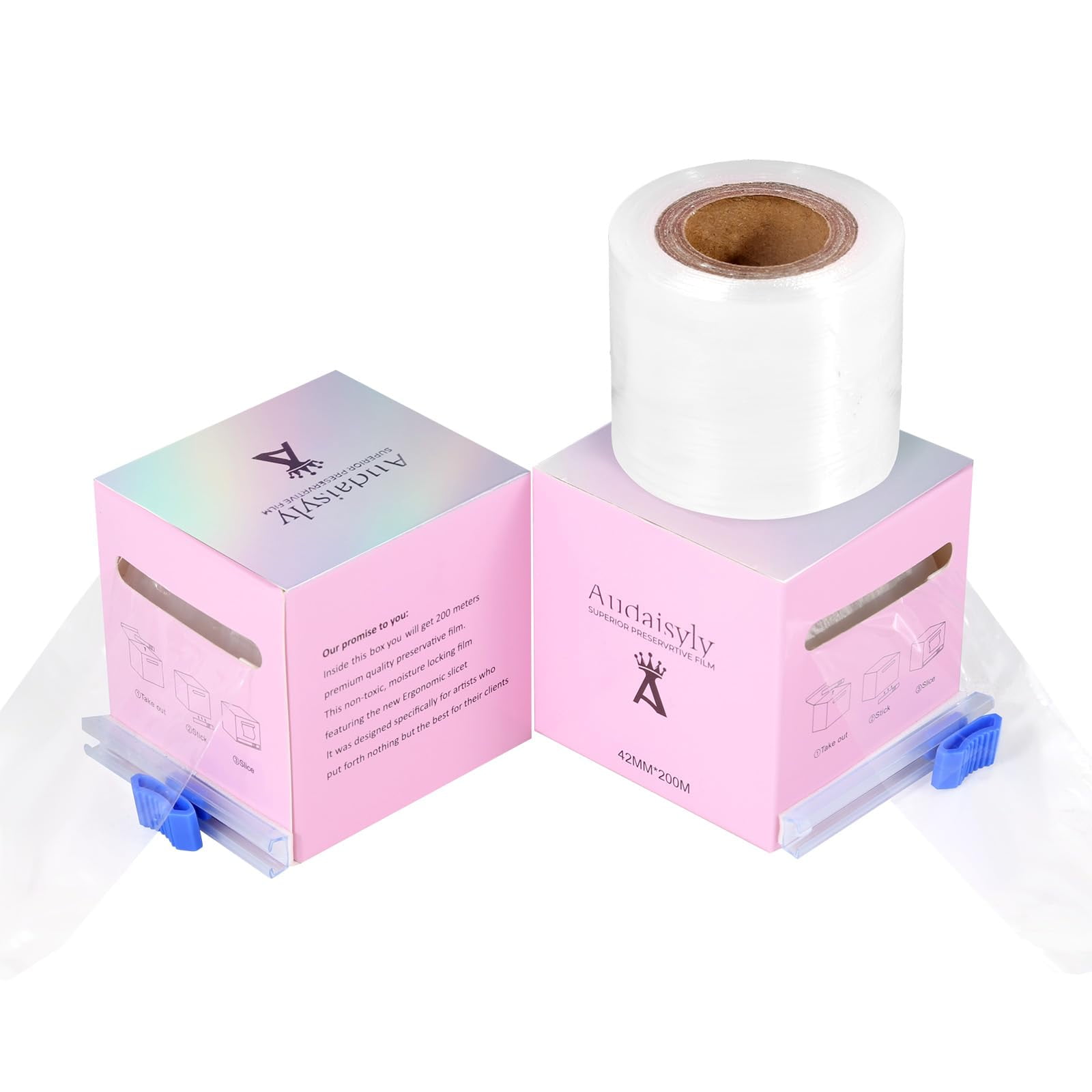 2 Boxes Disposable Eyebrow KEF28 Tattoo Plastic Wrap Ergonomic Slicer ...