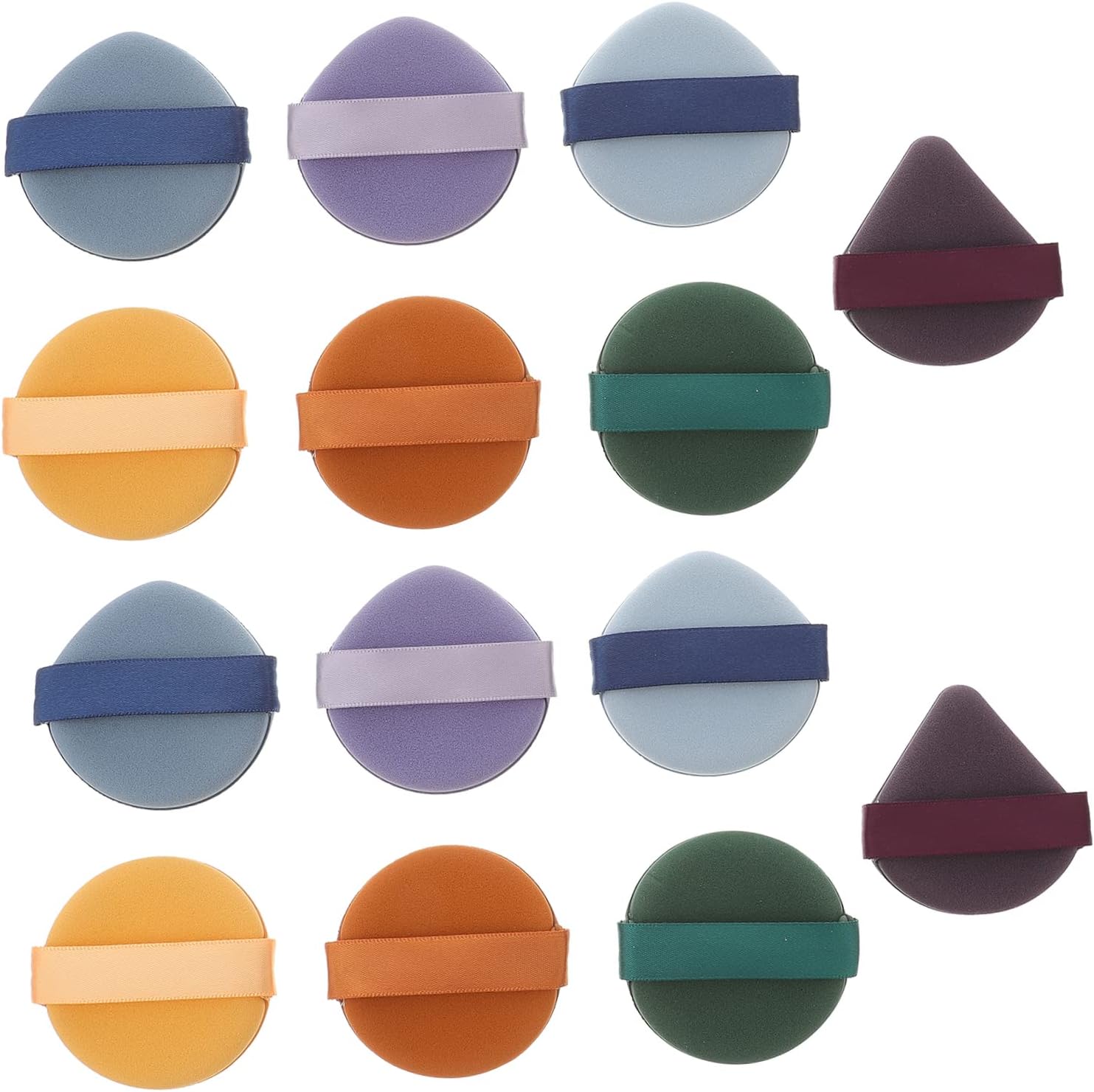 2 Boxes Facial Puff Round Sponge Makeup Triangle Sponge Round Cotton ...