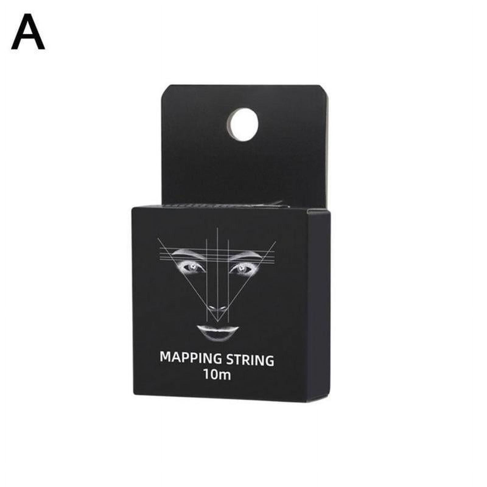 2 Boxes Pre-inked Eyebrow Mapping Marker 10m Black White Ink Eyebrow ...