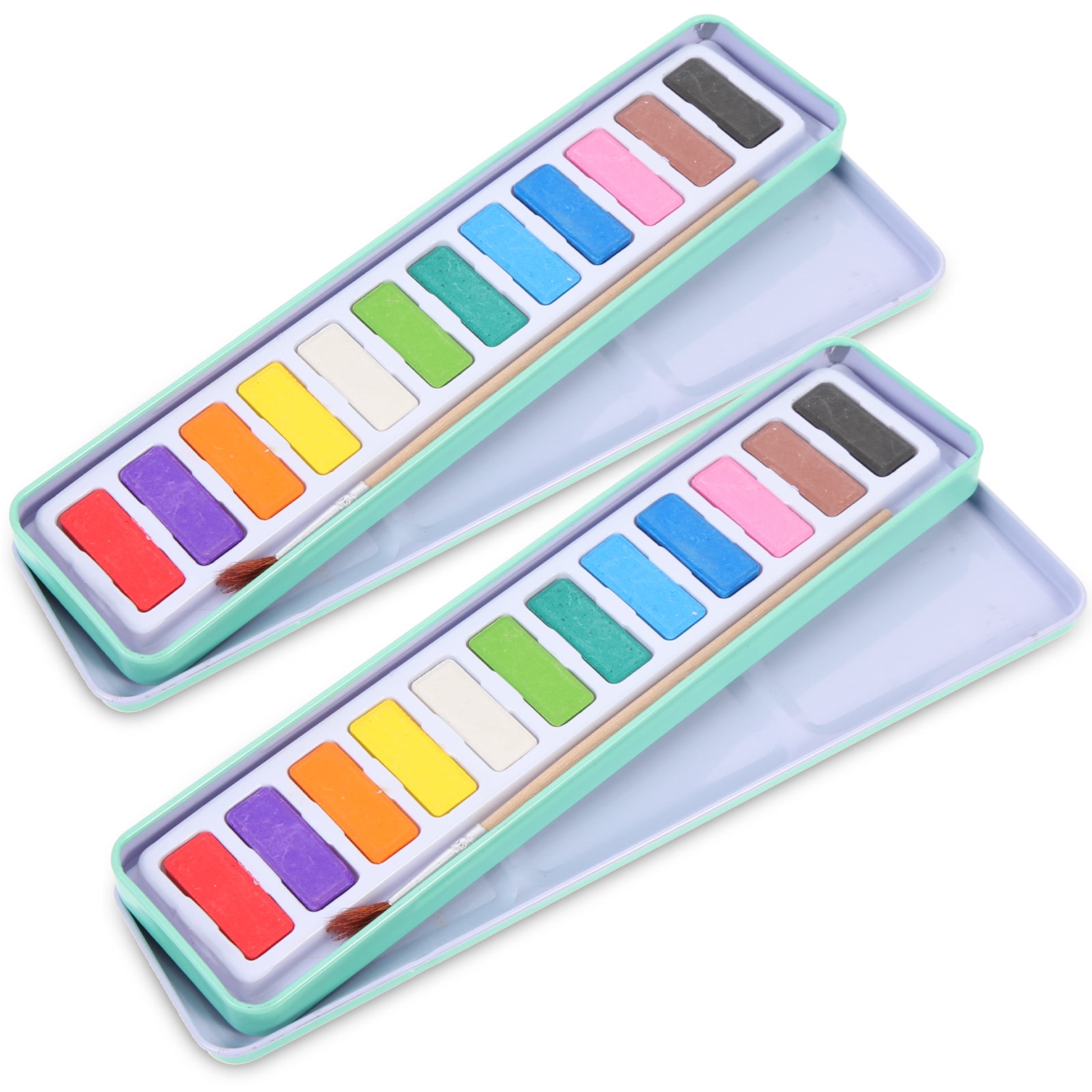 2 Boxes Professional Watercolor Paint Set Graffiti Paint Pigment Kit ...